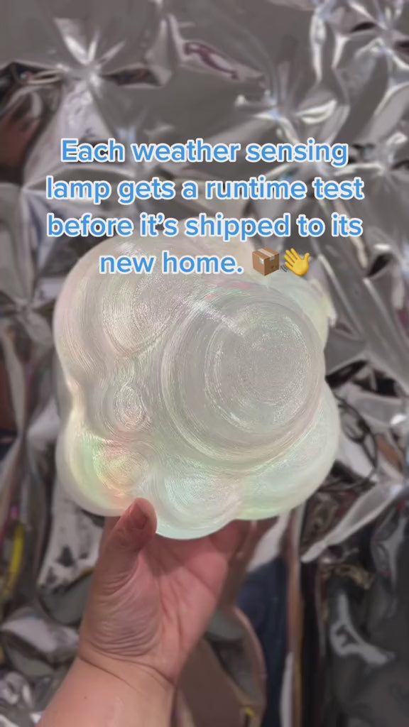 Weather-Sensing Cloud Lamp – echo echo studio